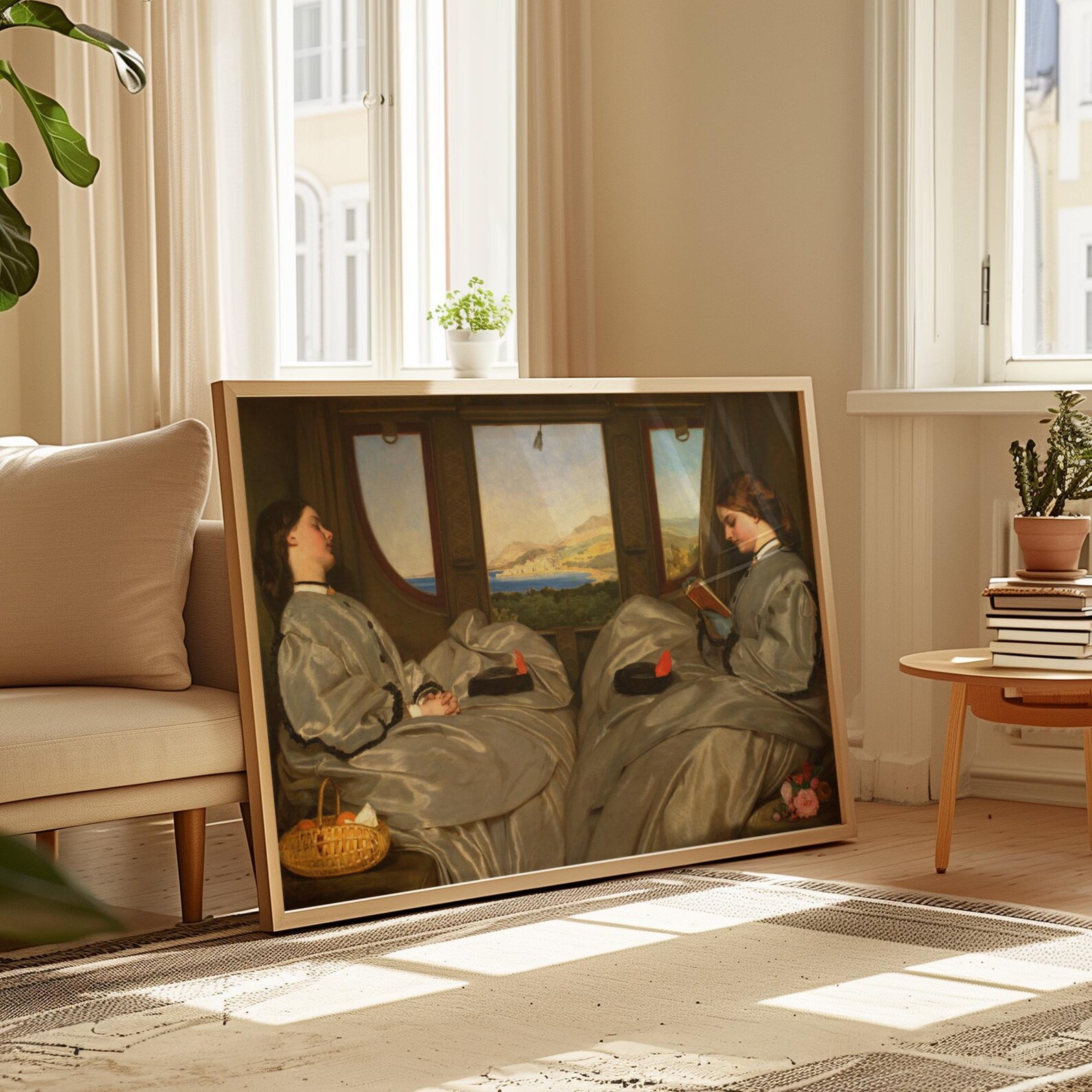 The Travelling Companions by Augustus Leopold Egg | Vintage Fine Art ...