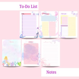 Magical Mermaid-themed Kids Journal: Digital Printable Template PDF ...