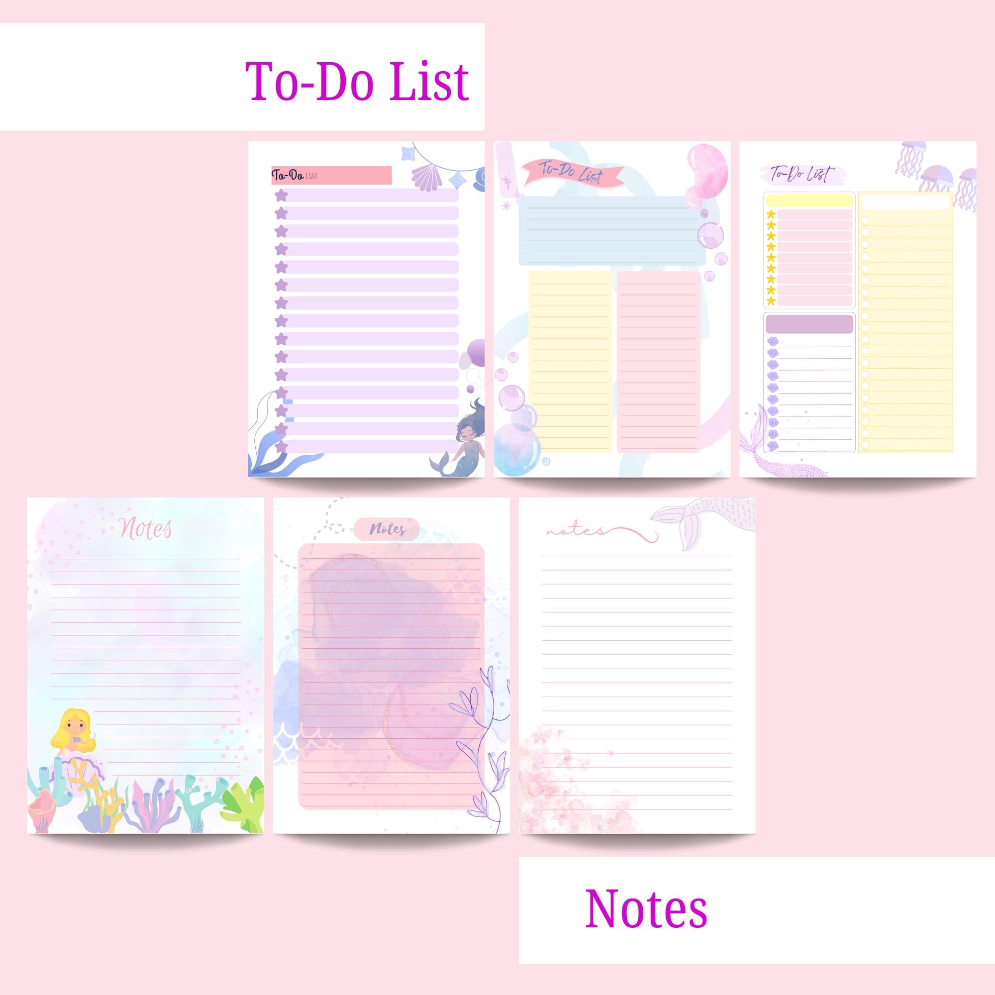 Magical Mermaid-themed Kids Journal: Digital Printable Template PDF ...