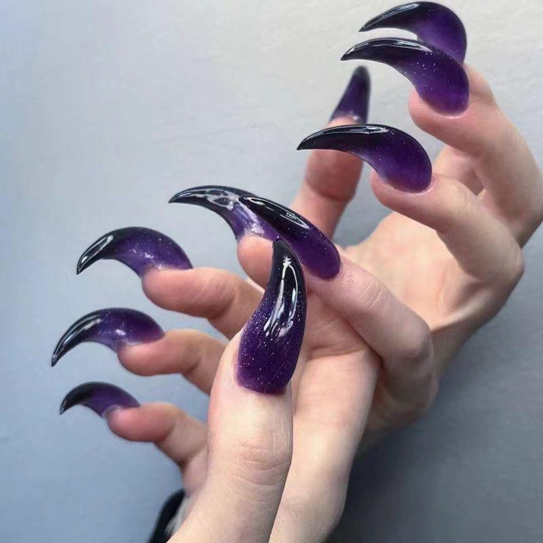 919 Nail Studio | Purple Eagle Nails Press on Nails Animal Claws ...