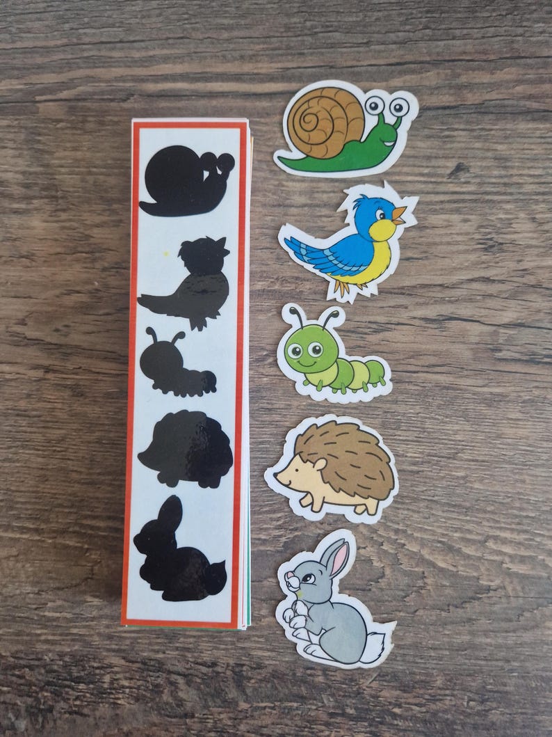 Shadow Matching Game Digital Download Fun Educational PDF for Kids 22 ...