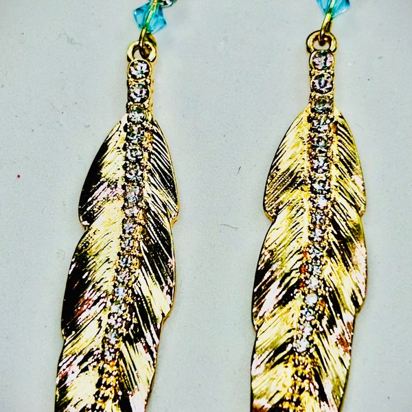 Feather Earrings - Etsy