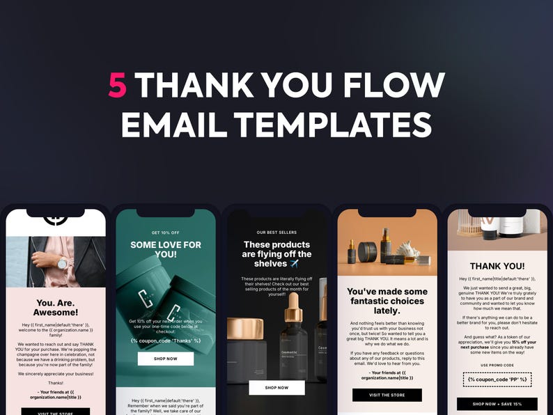 Post-purchase Thank You Email Templates for Klaviyo | Klaviyo Automated ...