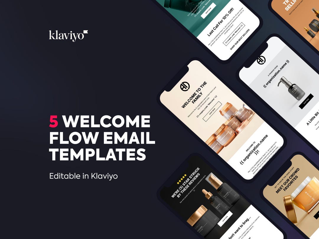 Welcome Email Templates for Klaviyo | Klaviyo Automated Flow, Email ...