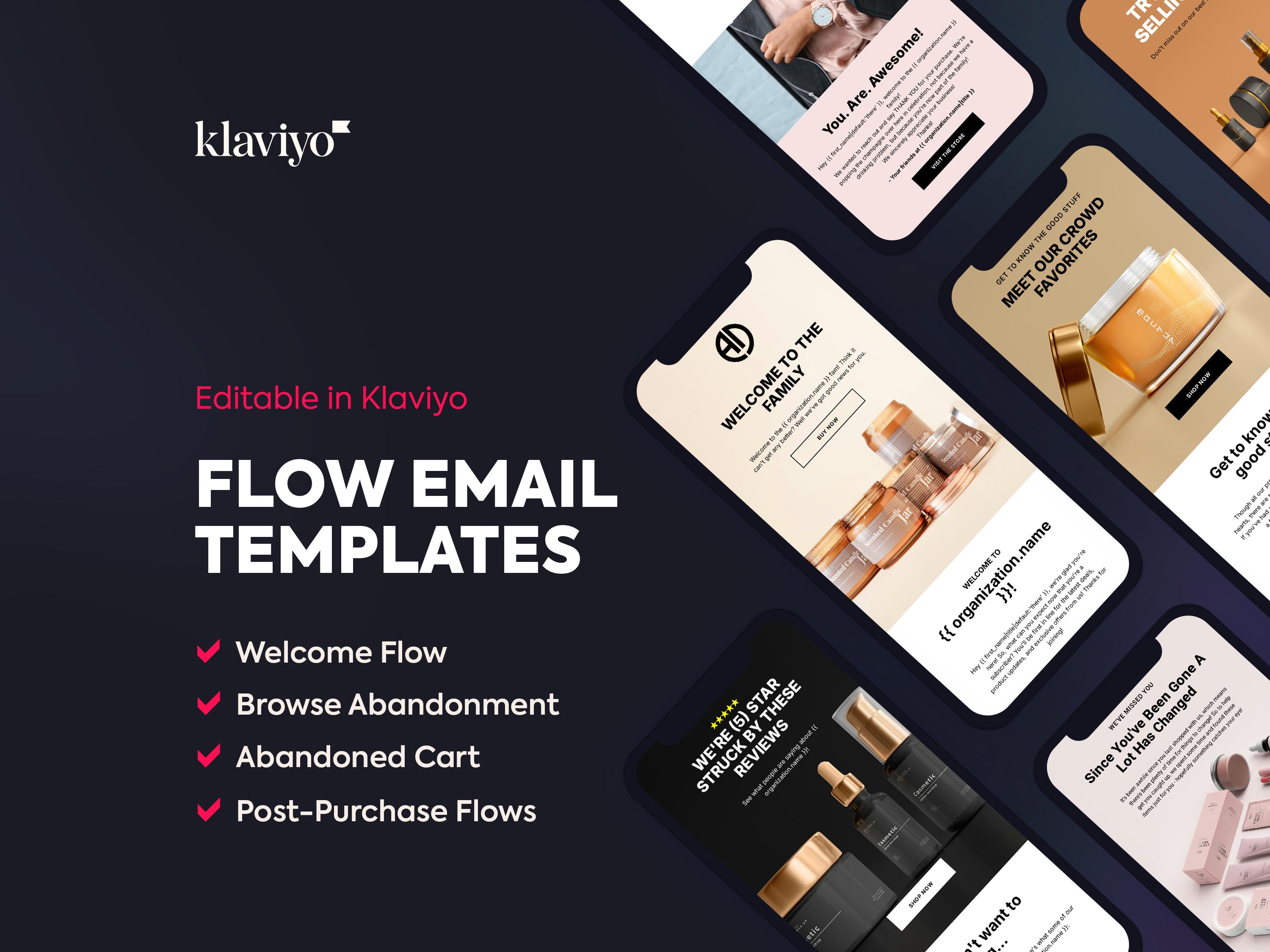 Klaviyo Email Marketing Templates | Automated Flows, Email Templates ...