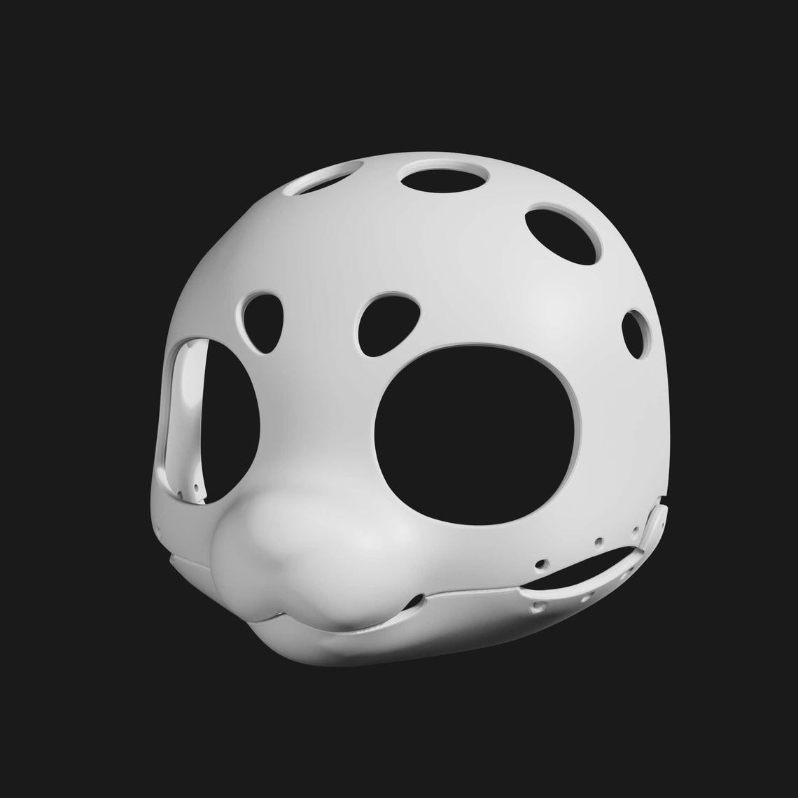 Basic Kemono Fursuit Head Base Furry｜digital File｜halloween Party Gift ...