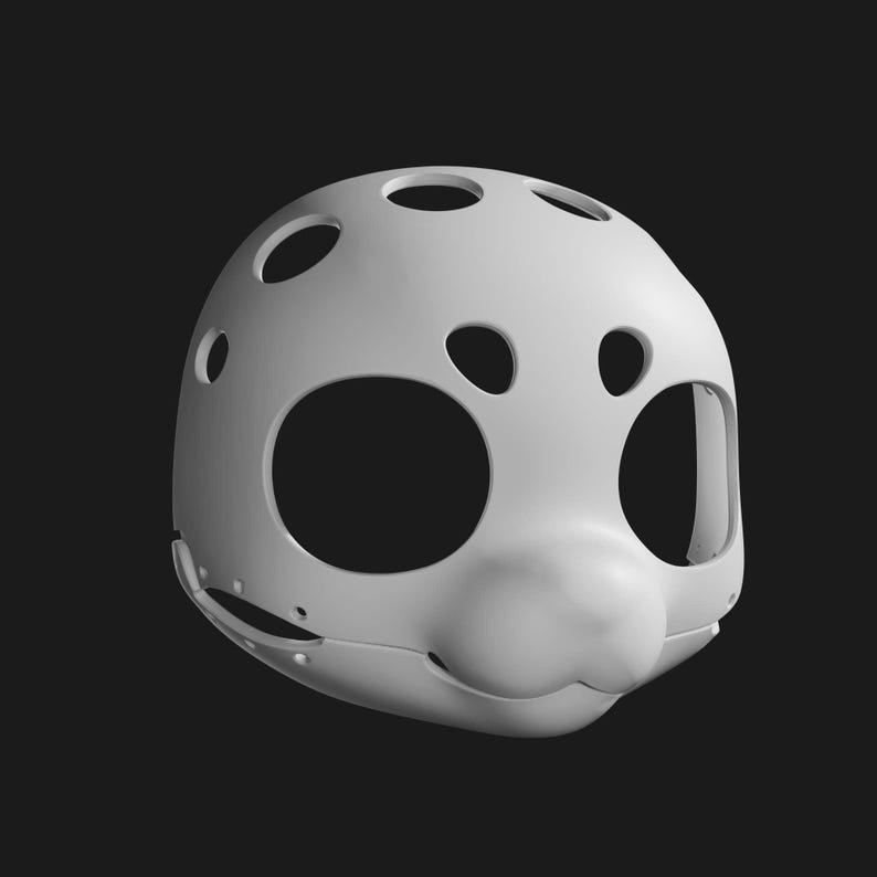Fursuit Head Base kemono furry｜Digital File｜Halloween Party Gift ...