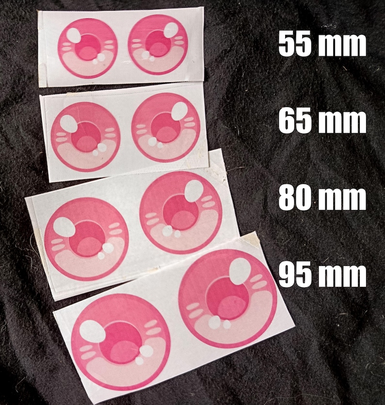 CUSTOM Fursuit Eyes Mesh Printed｜cool Colors｜custom Size｜full ...