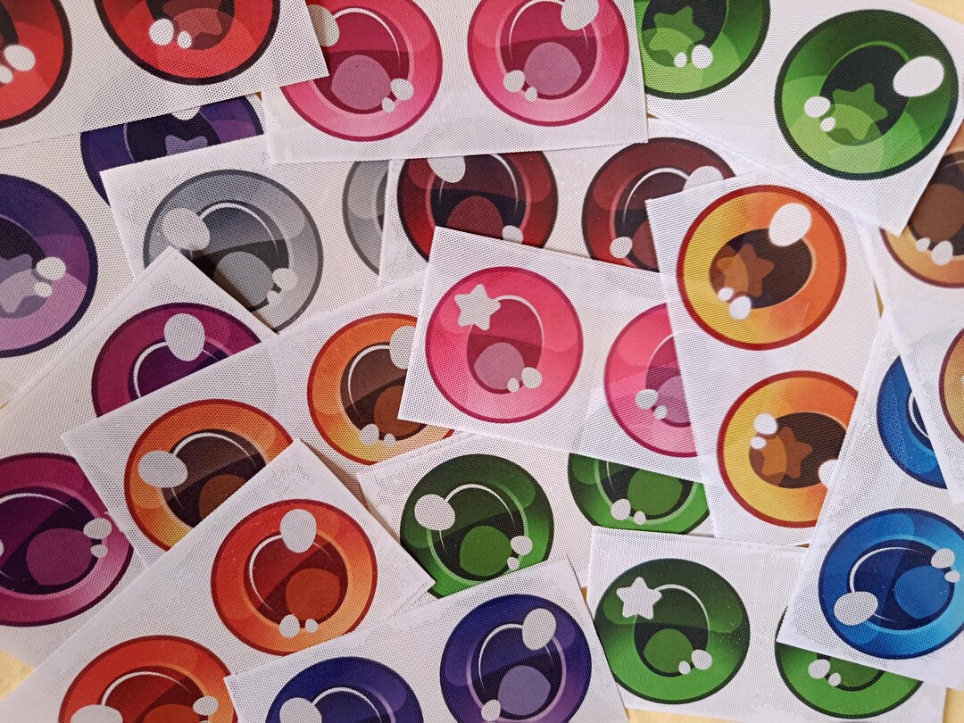 3 Styles Oval Shape Fursuit Eyes Mesh Printed｜cool Colors｜custom Size ...