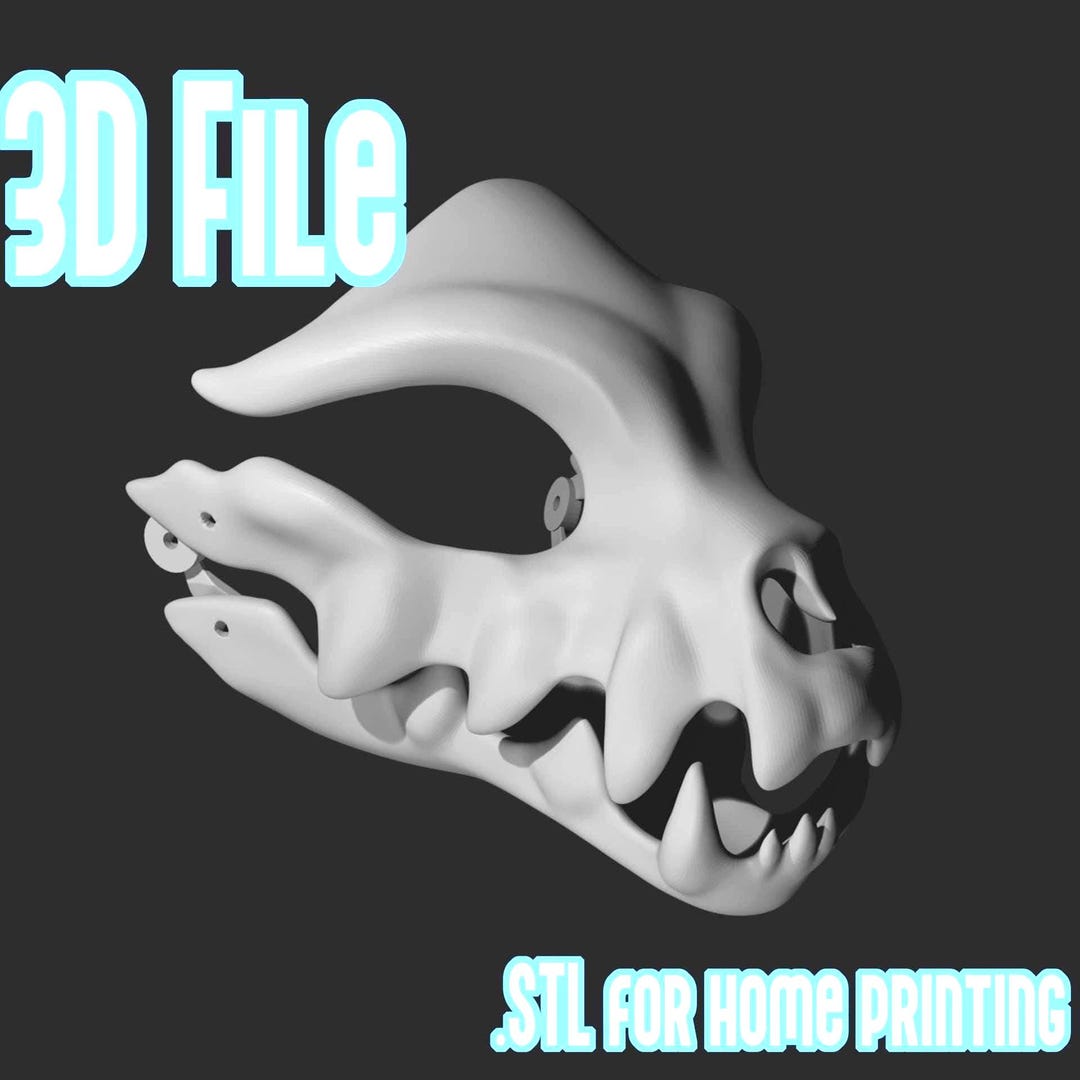 Skull Dog Fursuit Head Base Furry｜custom Size｜halloween Party Gift ...