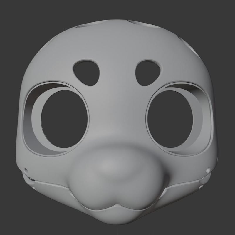 Furry 3d Printed Cat Head - Etsy