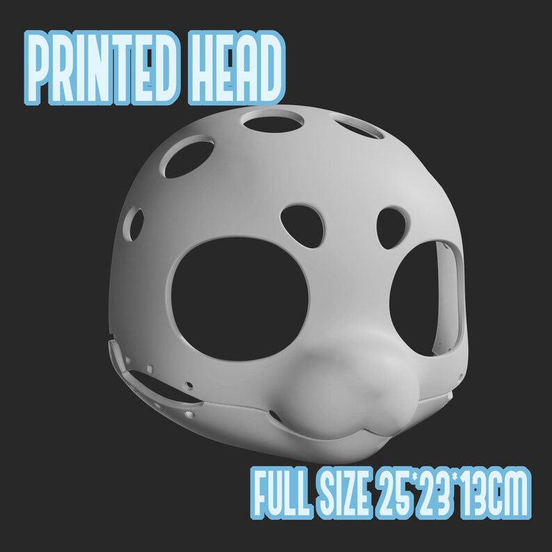 Fursuit Head Base Kemono Furry｜custom Size｜halloween Party Gift ...