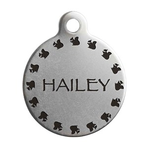 Animal Nature Themed Dog ID Tags | Stainless Steel Round - Etsy