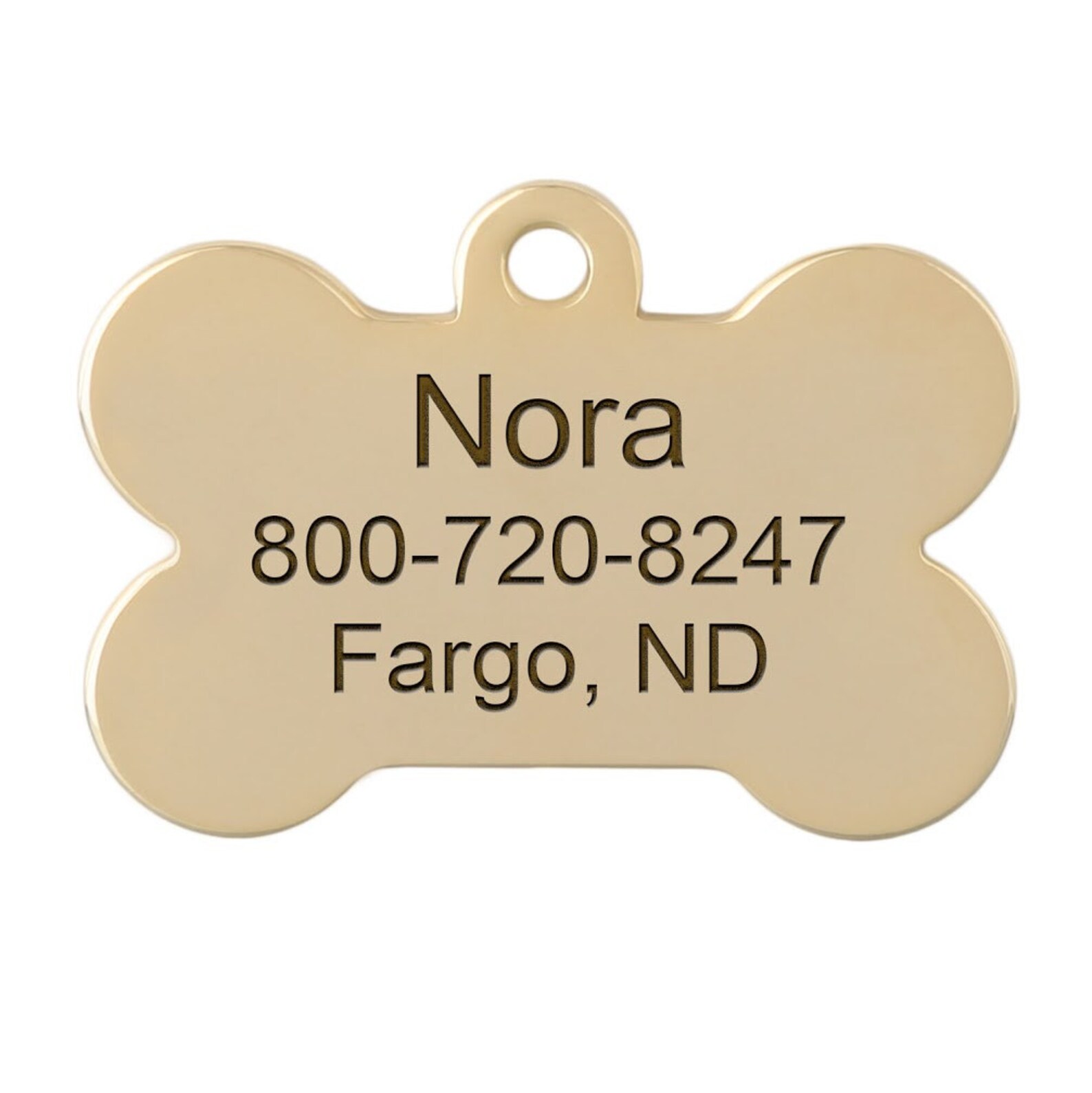 Double Sided Bone Dog ID Tags Free Custom Laser Engraving - Etsy