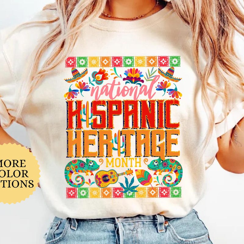Hispanic Heritage Month T Shirts - Etsy
