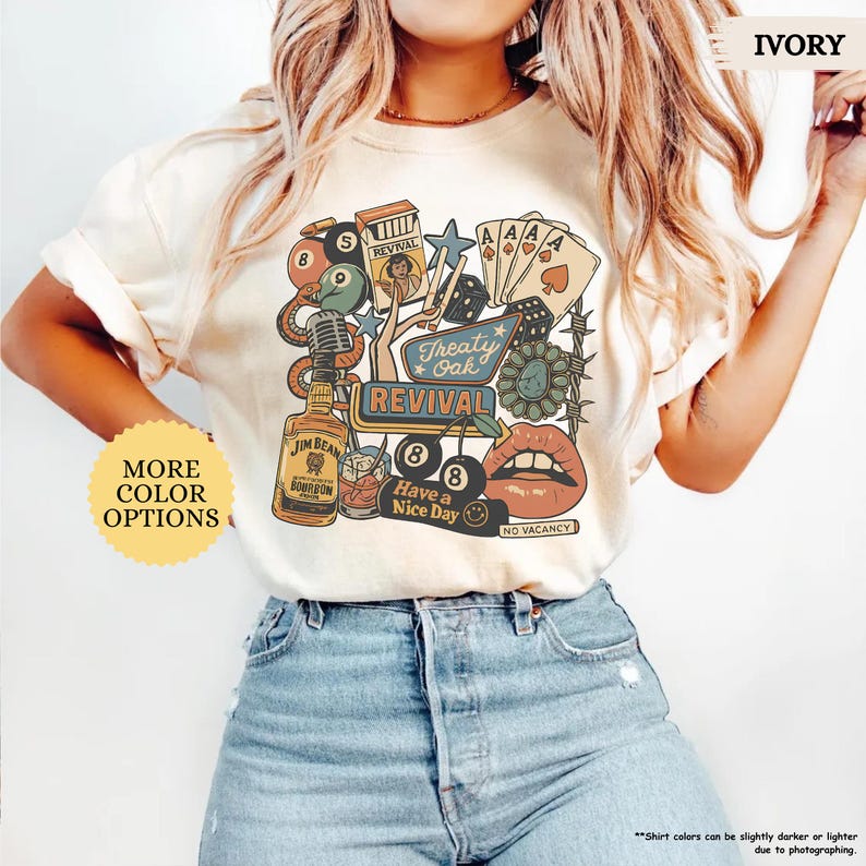 Comfort Colors® Treaty Oak Revival Shirt, Country Music Shirt, Western ...
