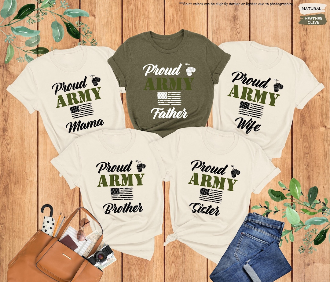Proud Army Family Shirt, Custom Army Family Gift, Army Graduation Tee ...