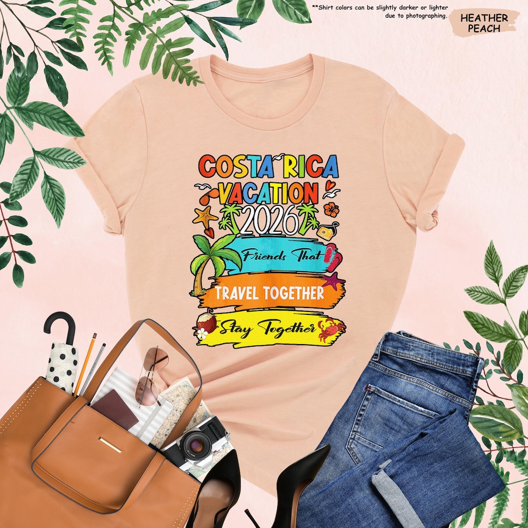 Costa Rica Vacation 2026 Shirt, Family Vacation Shirt, Girls Trip Gift ...