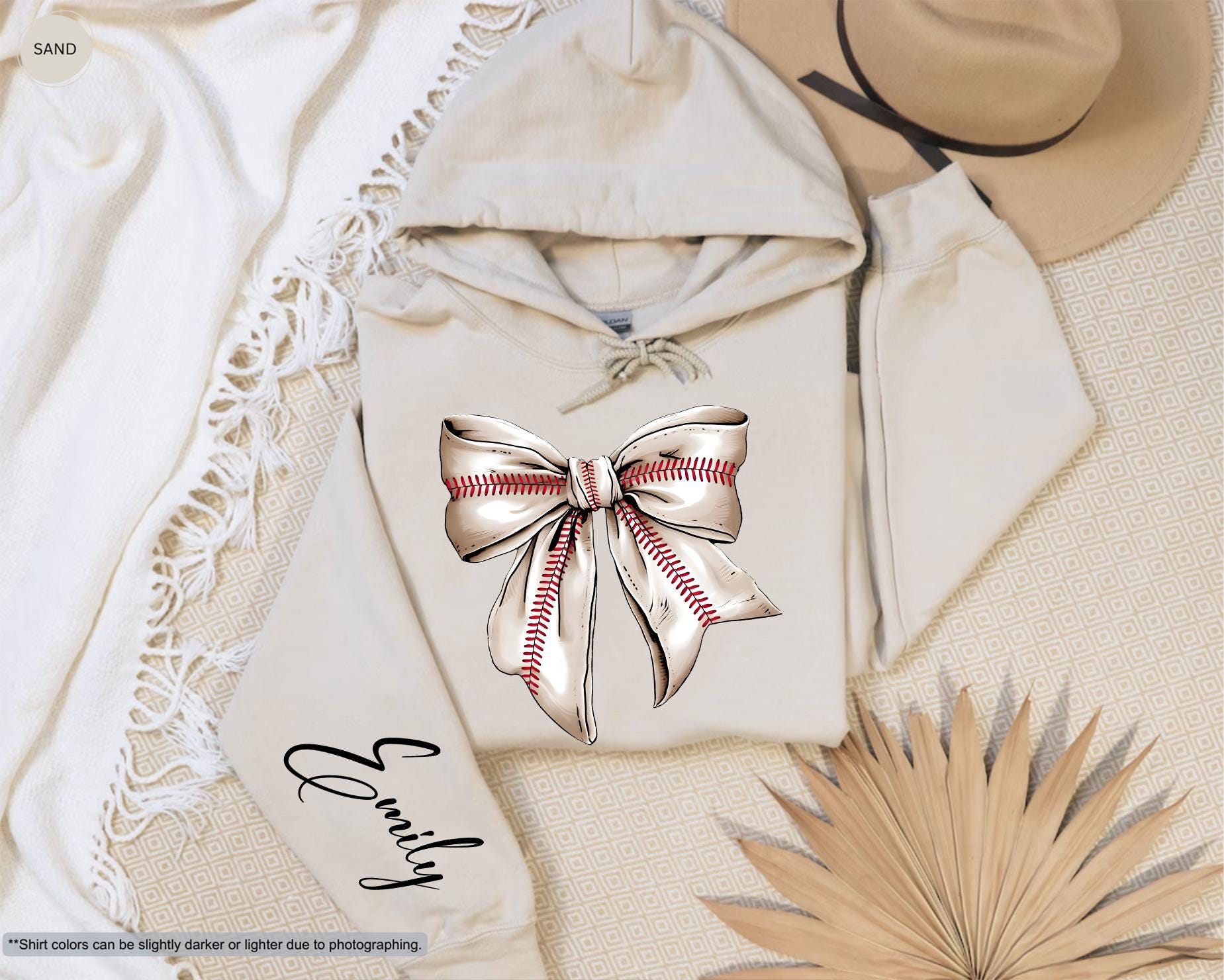 Christmas Present Coquette Game Day Baseball Sweatshirt, Baseball Mom ...