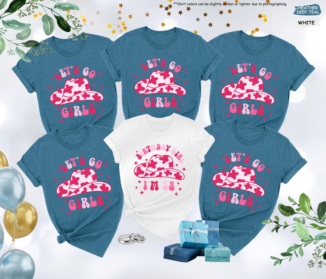 Nashville Birthday Girl Custom Shirt, Let's Go Girls, Cowgirl Birthday ...