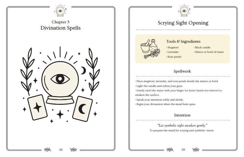 Printable Spellbook for Modern Witchcraft | Grimoire (PDF Download) - Etsy