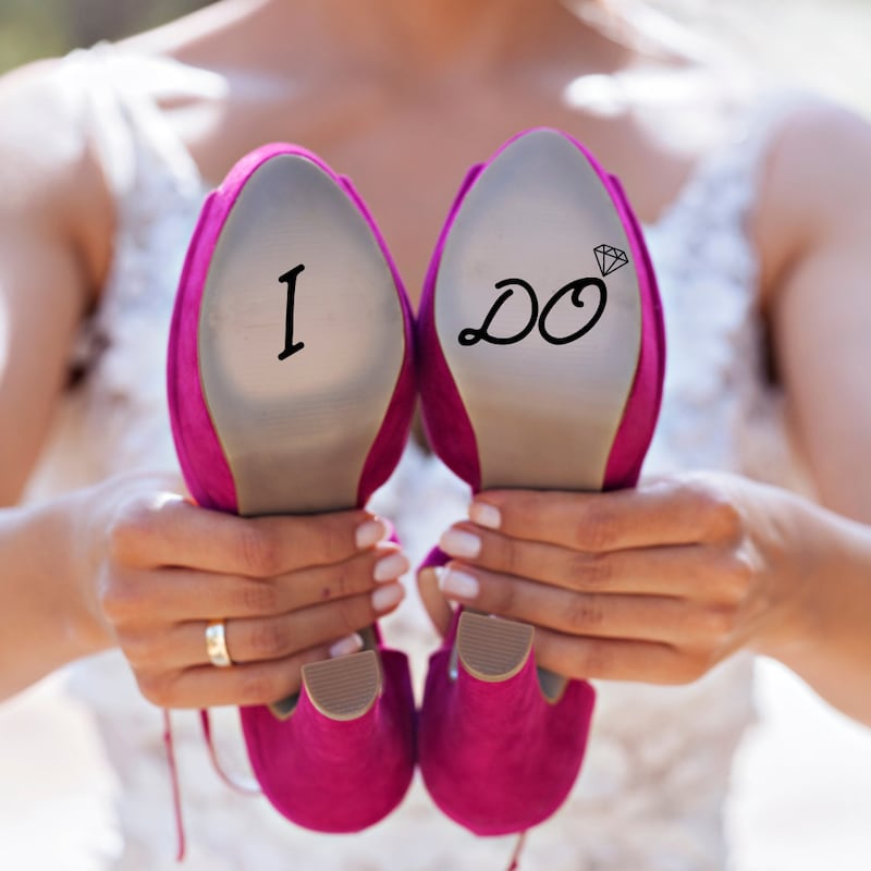 I Do Shoe Stickers - Etsy