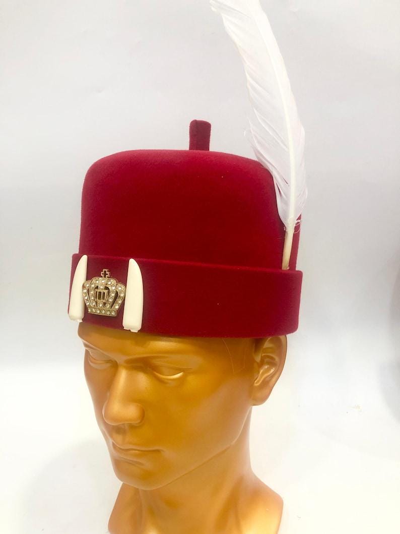 Igbo Red Cap, Chieftaincy, Igbo Royal, African Royal Cap, Traditional ...
