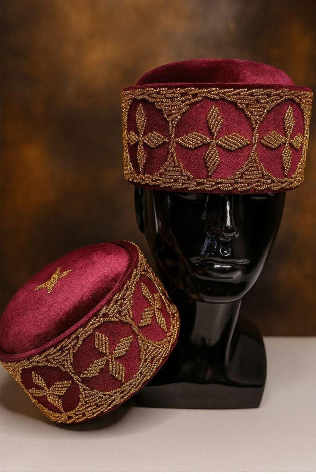 Igbo Red Cap, Chieftaincy, Igbo Royal, African Royal Cap, Traditional ...