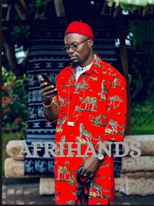 Traditional Isi Agu Igbo Suit, African Men's Wedding Attire , Senator ...