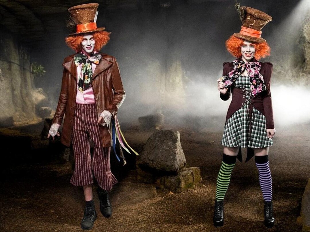 Couple Mad Hatter Costume Halloween, Partner Costume,mad Hatter Cosplay ...