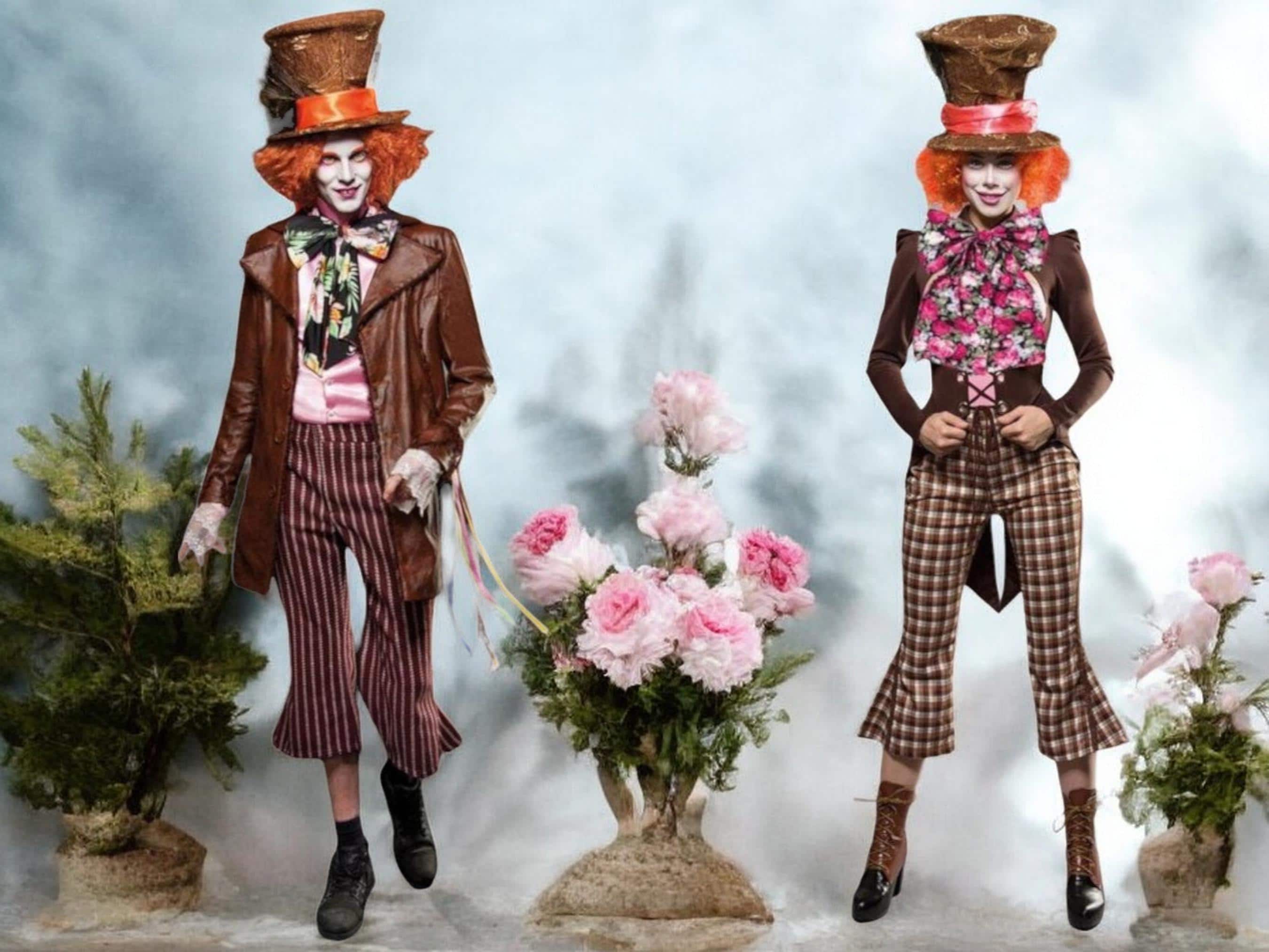 Couple Mad Hatter Costume Halloween, Partner Costume,mad Hatter Cosplay ...