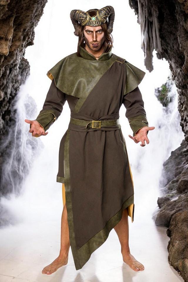 Witcher Demon Costume, Medieval Costume, Witch Larp Costume, Occult ...