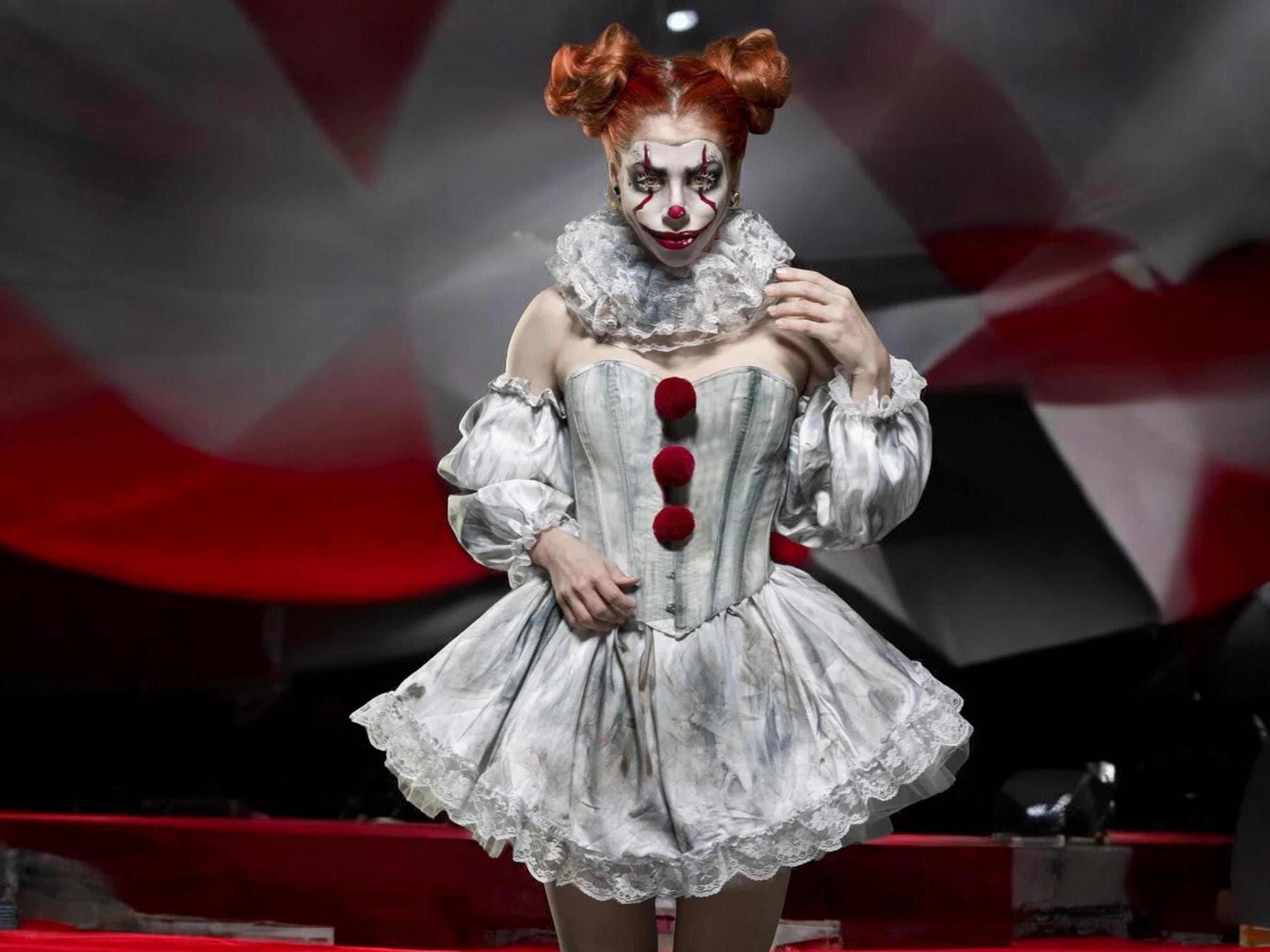 Horror Pennywise Clown Costume, IT Costume, Pantomime Costume, Spooky ...