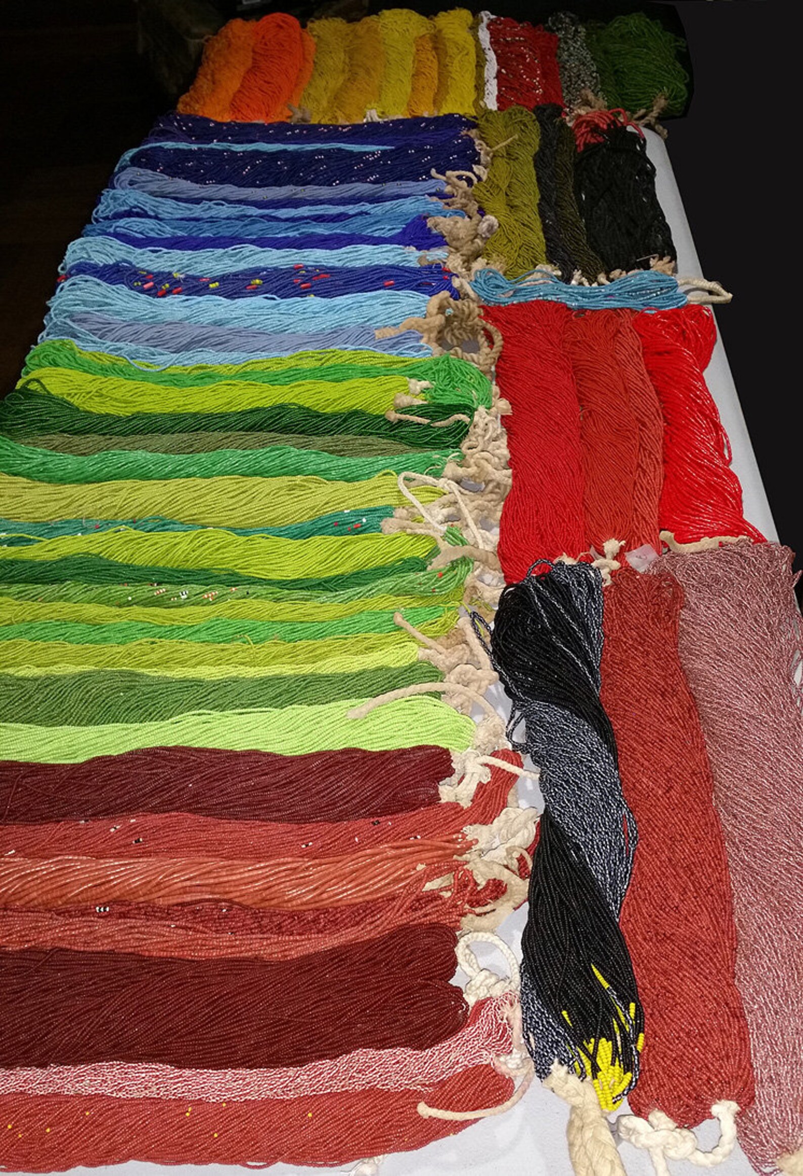 Vintage Seed Bead Tamba Translucent Warm Pink Tribal Belt or - Etsy