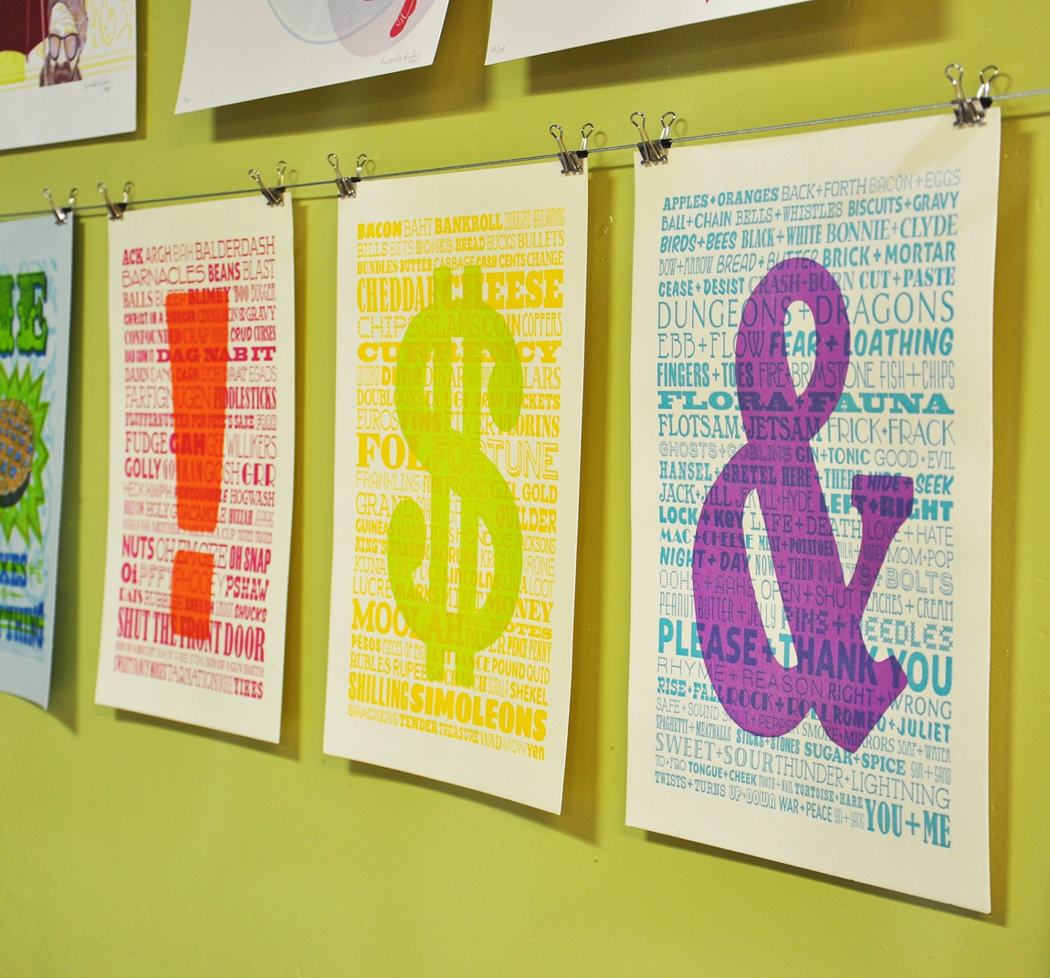 No Cursing Cussing Language Profanities Exclamation Point Letterpress ...