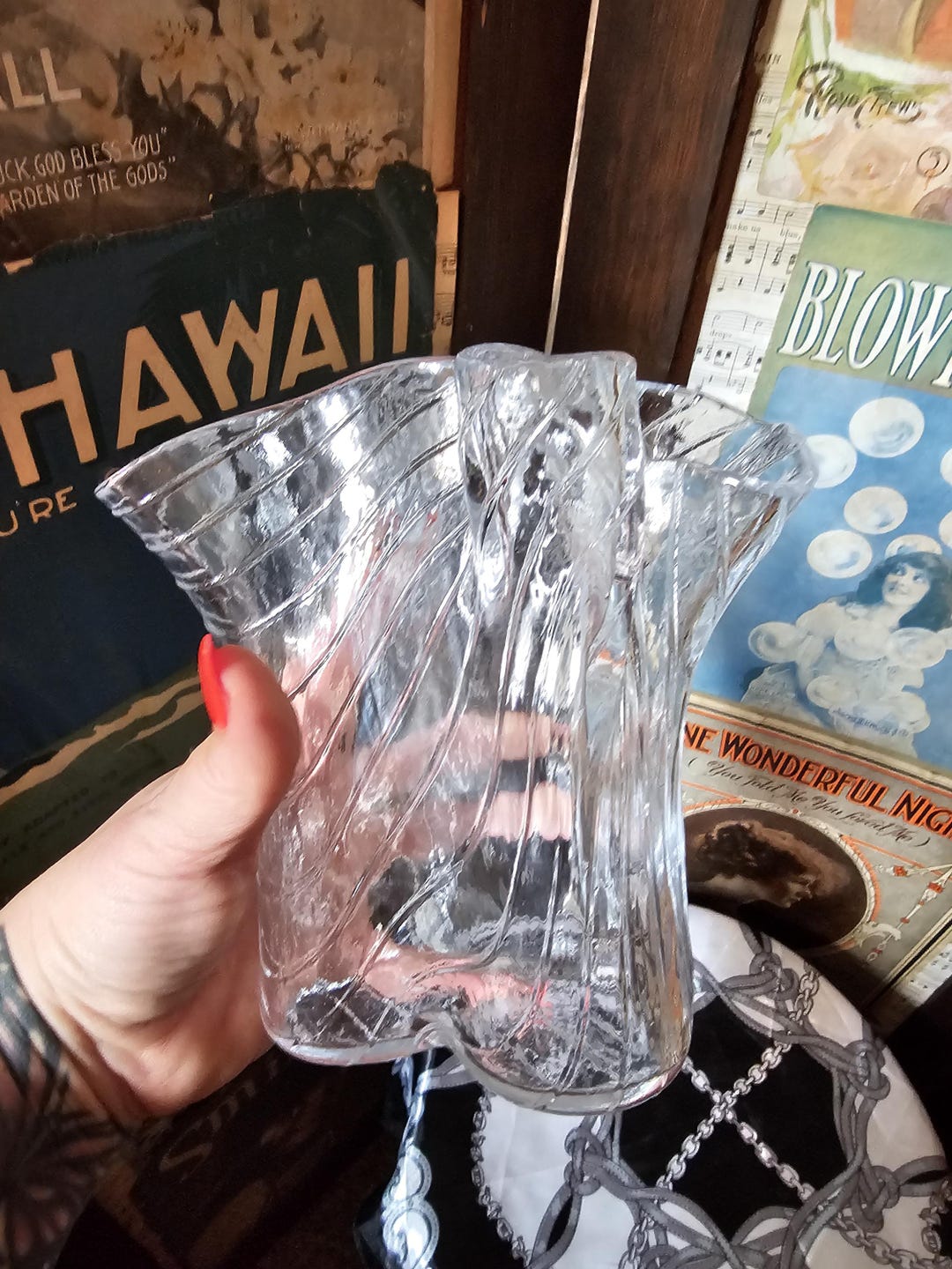 Ruffle Hankerchief Vase Muurla Finland - Etsy
