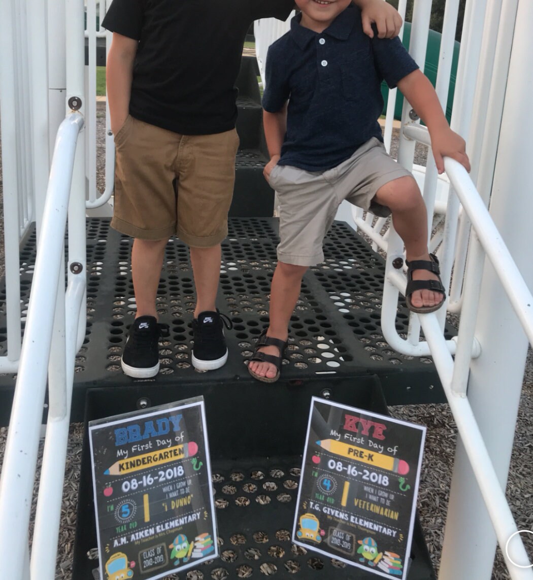 RETRO - Printable Back to School Template- Digital Download - Etsy