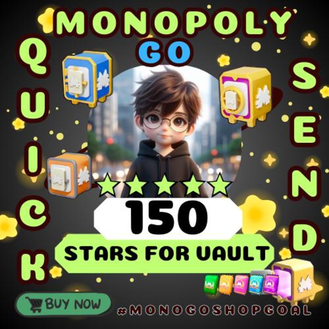 Monopoly Go Stars for Vault: 150 Stars - Fast Delivery - Etsy