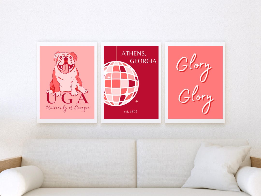 University of Georgia Prints: UGA Bulldog, Athens, Glory (digital ...