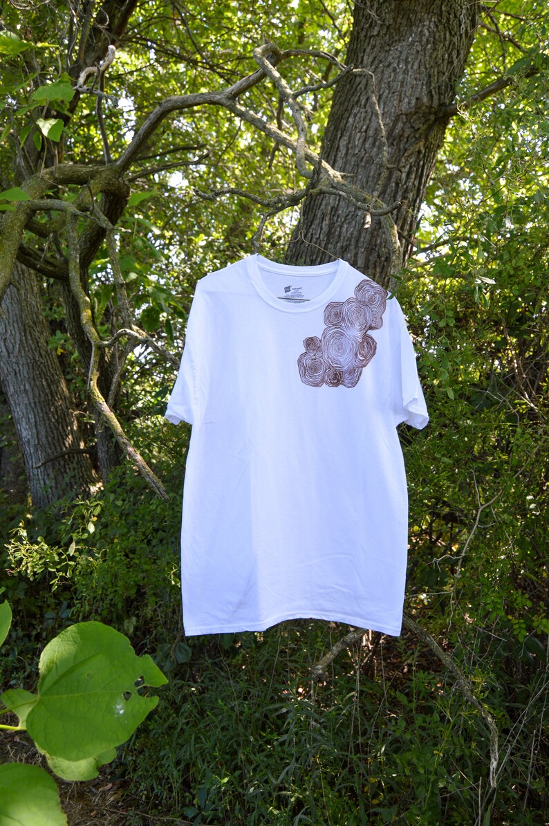 Tree Ring Shirt, Botanical Tree Plant Shirt, Forest Camping Hiking ...