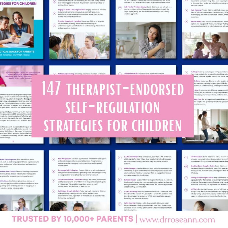 147 Therapist-endorsed Self-regulation Strategies for Children | Emotional Regulation Strategies ...
