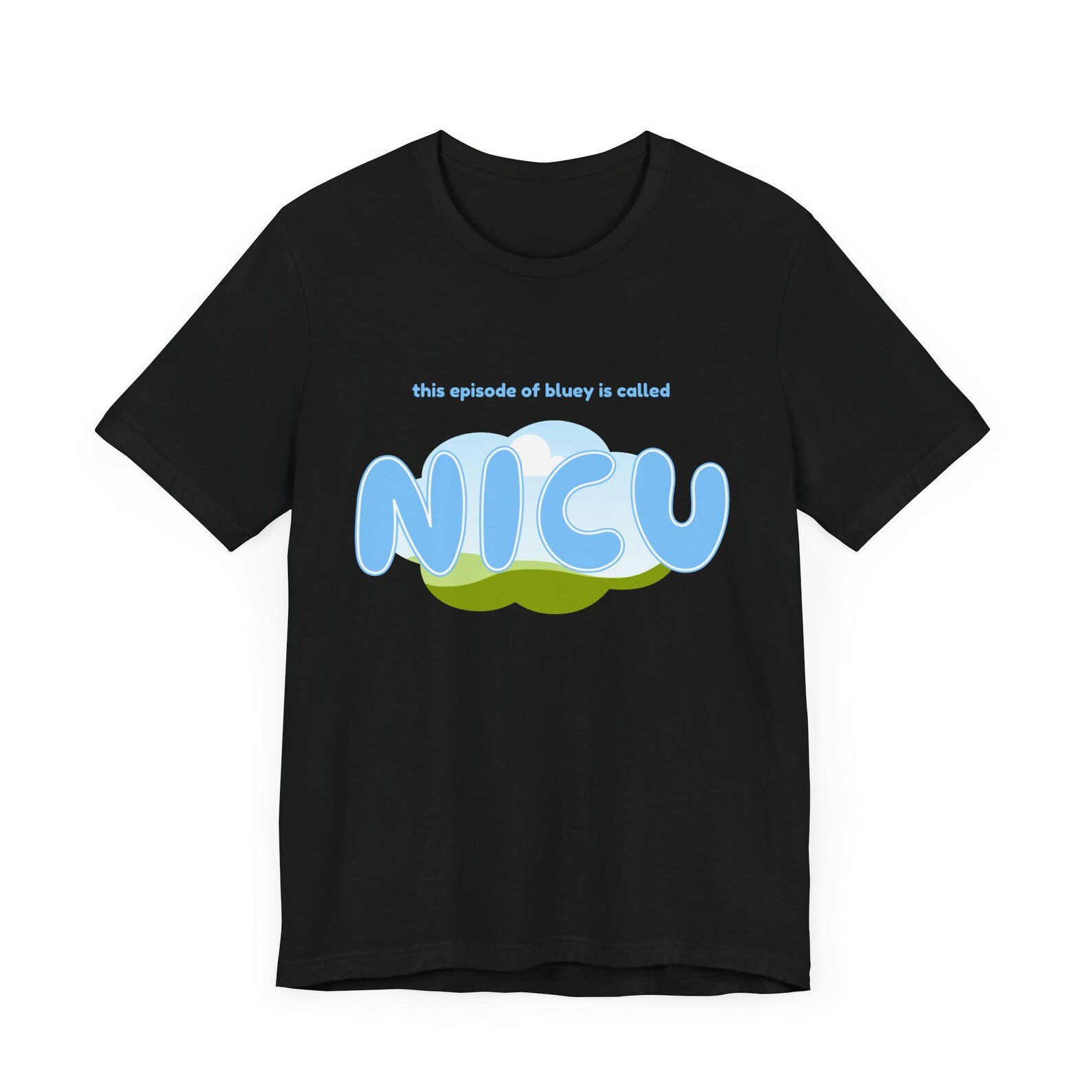 BLUEY NICU Nurse T Shirt, Neonatal Intensive Care Unit RN Tee, Medical ...