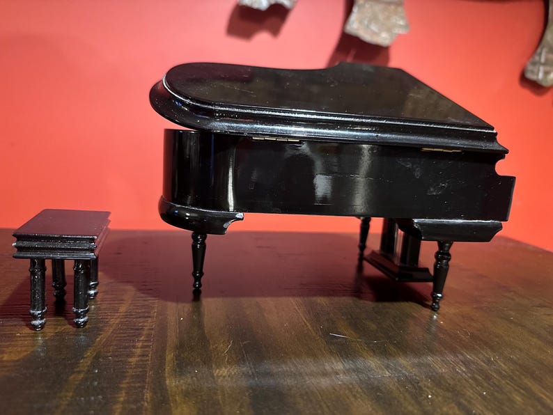 Baby Grand Piano Music Box With Case - Etsy