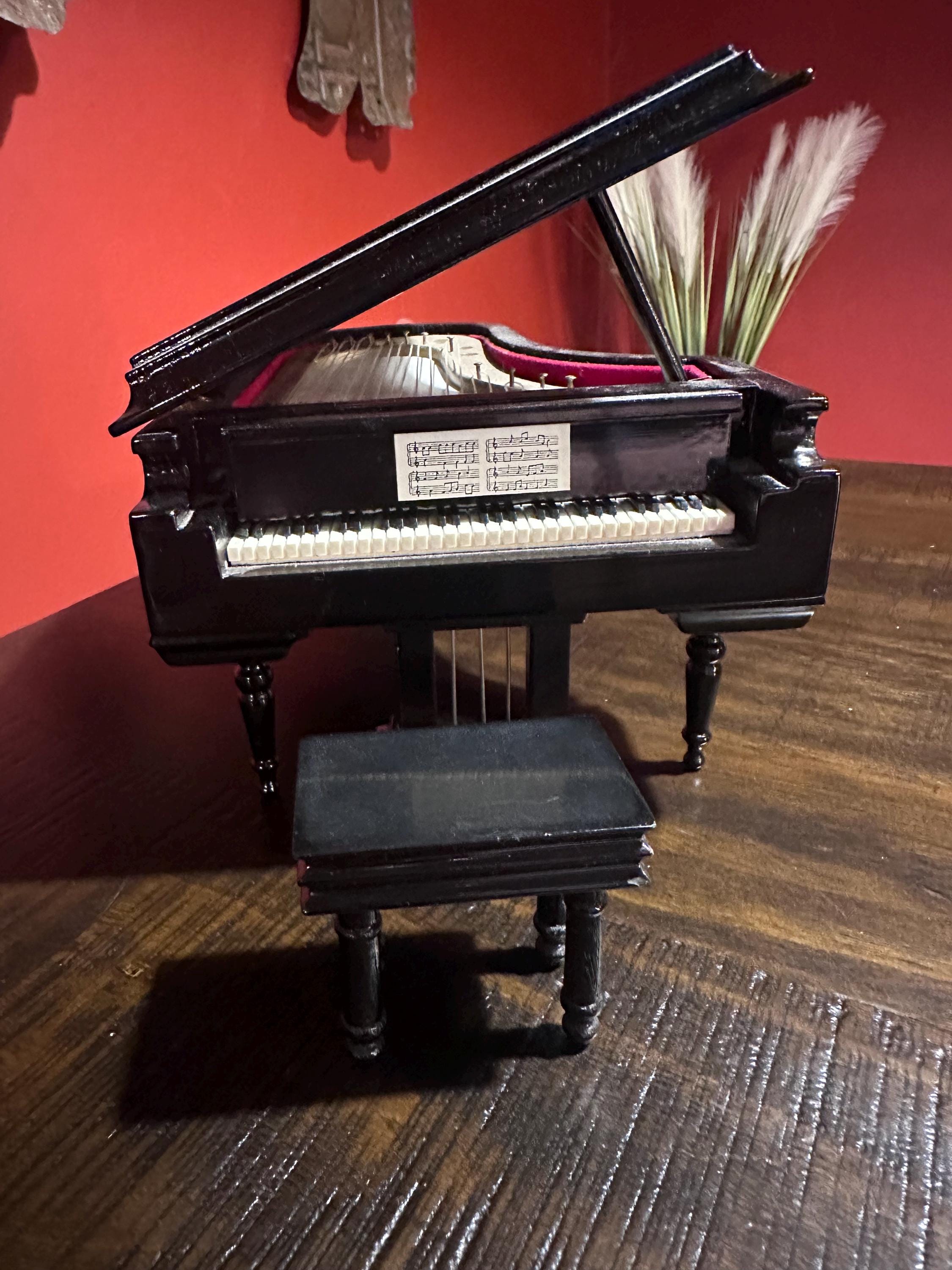 Baby Grand Piano Music Box With Case - Etsy