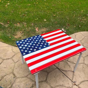 American Flag Portable Tables - Etsy