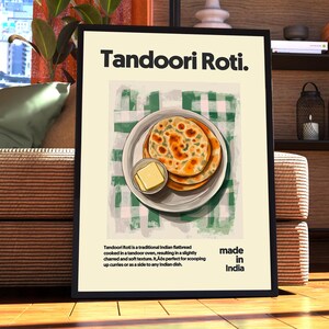 Tandoori Roti Poster - Food Poster - Kitchen Decor - Kitchen Print ...