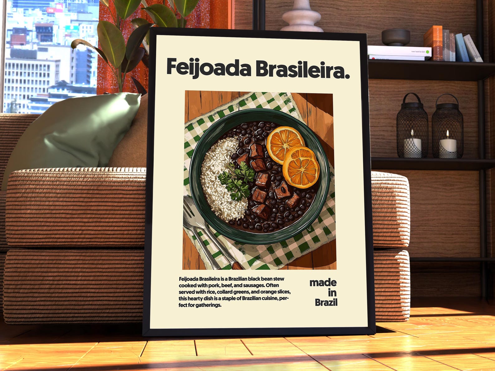 Feijoada Poster - Food Poster - Kitchen Decor - Kitchen Print ...