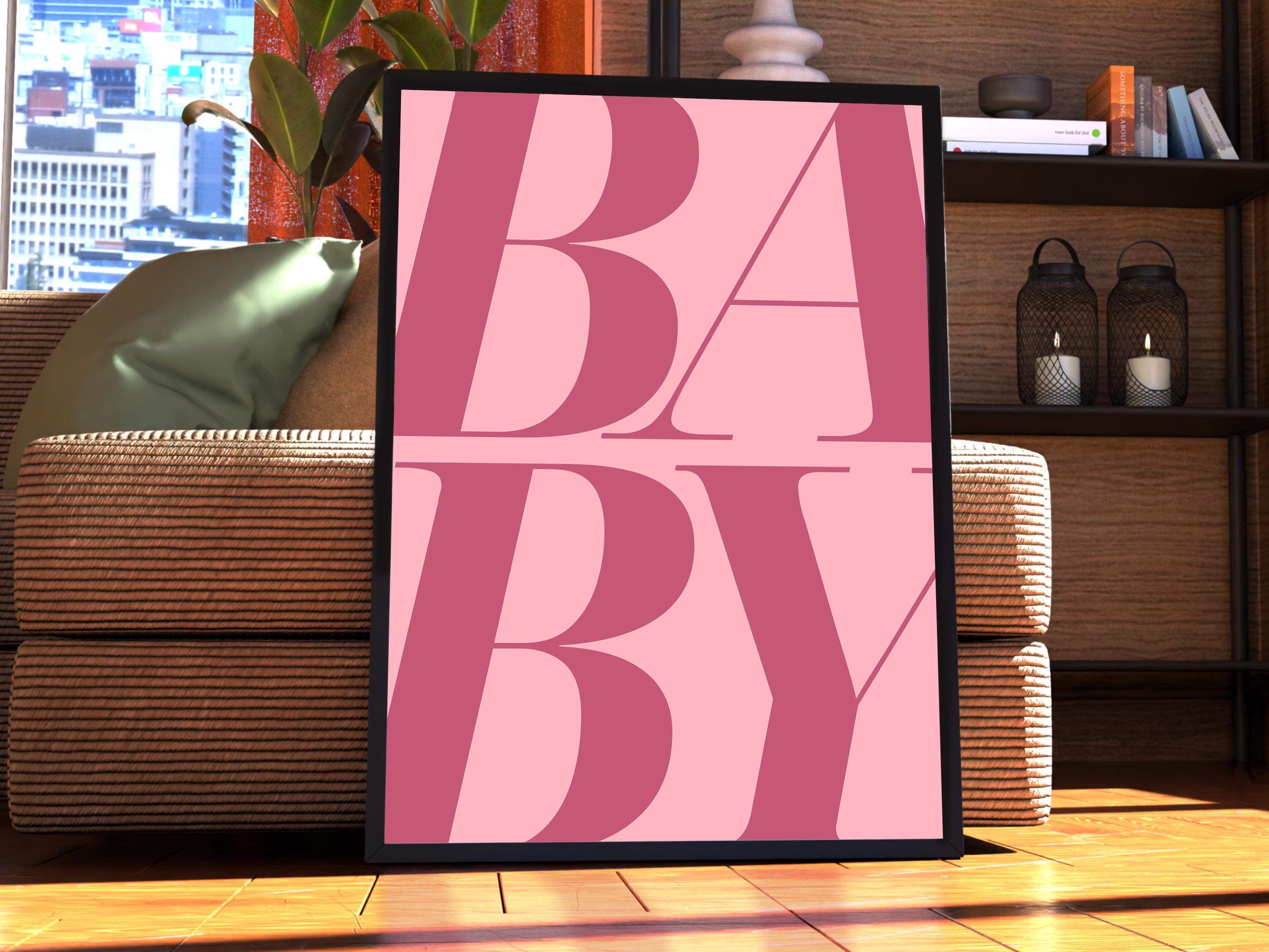 Baby Poster - Quote Poster - Living Room Lounge Decor - Cute Wall Art ...