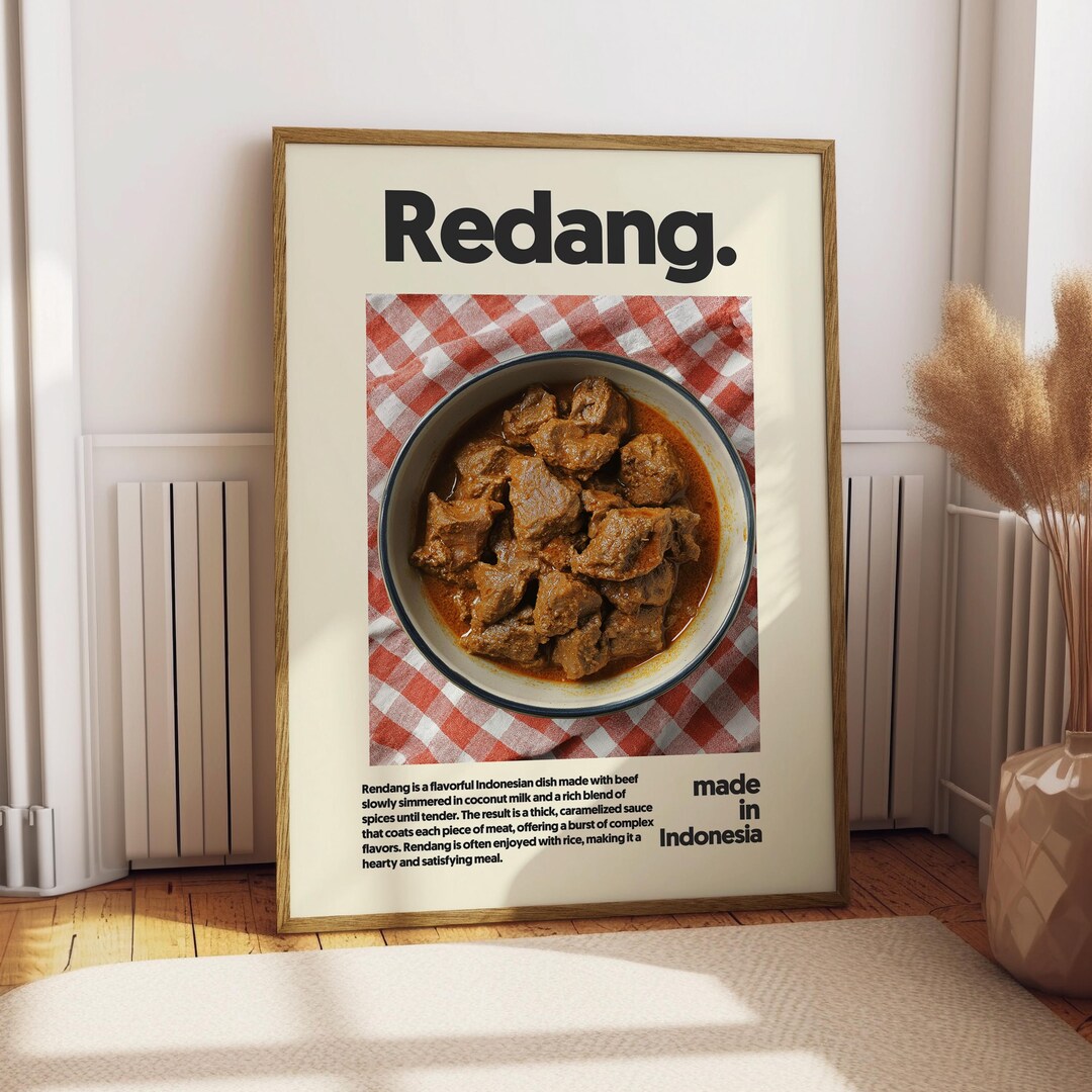 Redang Poster - Food Poster - Kitchen Decor - Kitchen Print ...