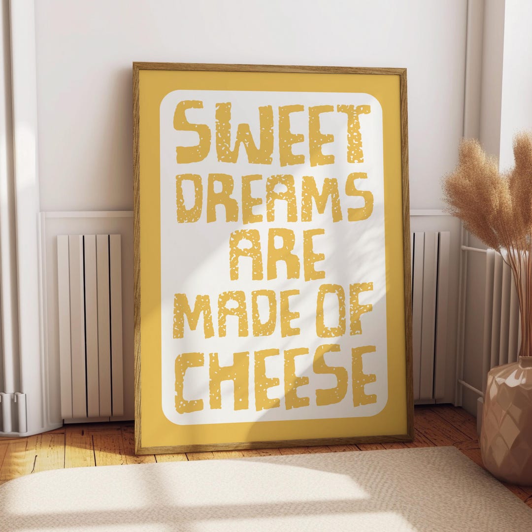 Cheese Poster - Food Poster - Kitchen Decor - Kitchen Print - Cheese ...